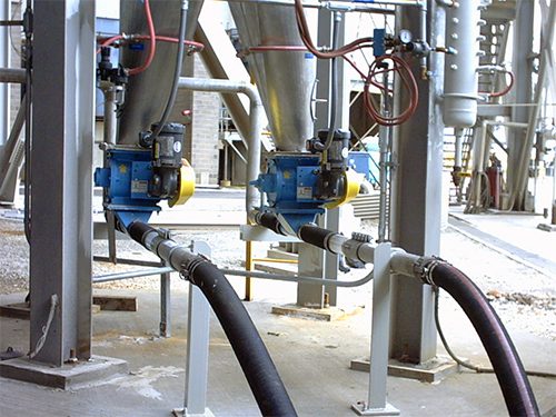 Dual Rotary Airlocks Installed_500 - Magnum Systems Inc